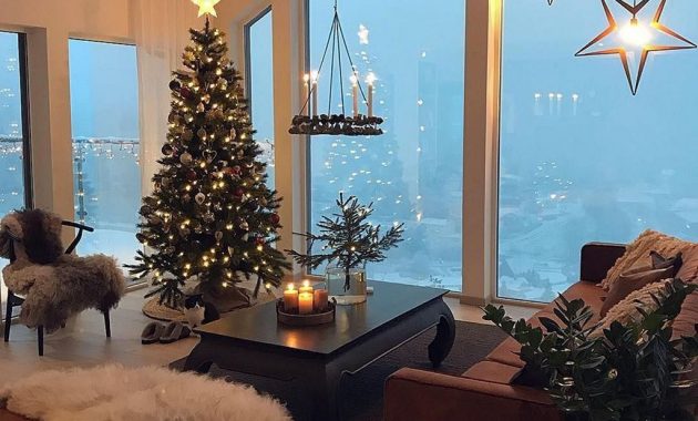 35 Attractive Winter Living Room Decoration Ideas For Warmth In The ...