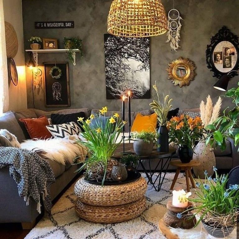 43 Awesome Bohemian Living Room Decor Ideas – BESTHOMISH