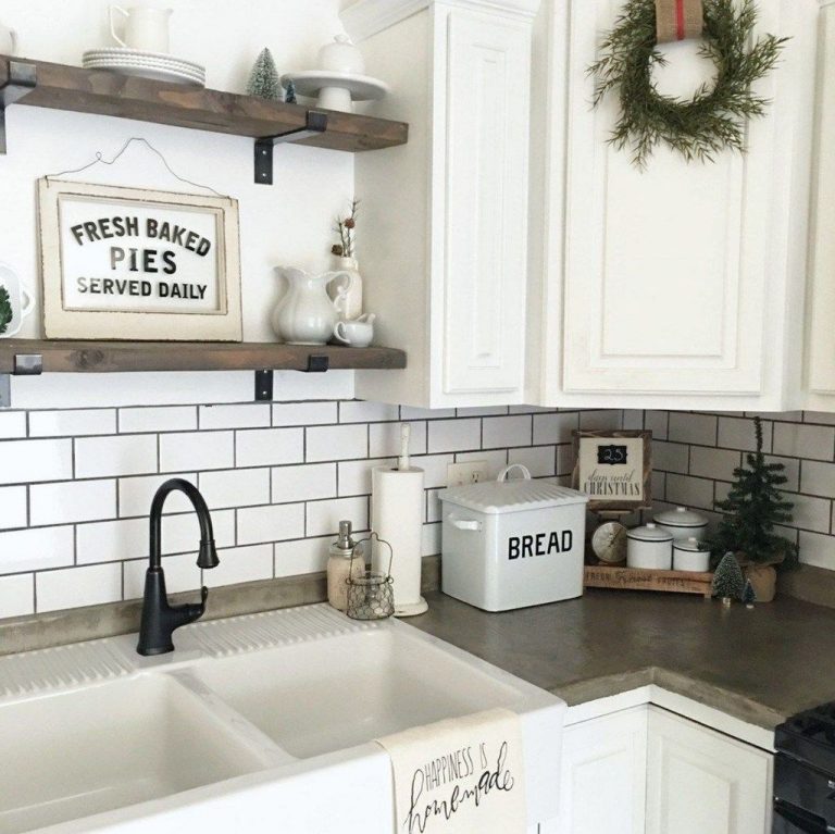 49 Pretty Farmhouse Kitchen Makeover Design Ideas On A Budget – BESTHOMISH