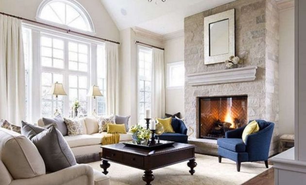 39 Cool Living Room Design Ideas With Fireplace To Keep You Warm This ...