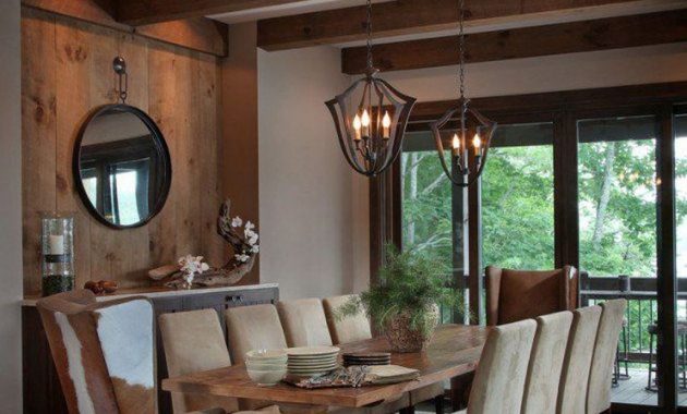 37 Warm Cozy Rustic Dining Room Designs For Your Cabin - BESTHOMISH