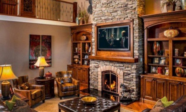 42 Warm Rustic Family Room Designs For The Winter - BESTHOMISH