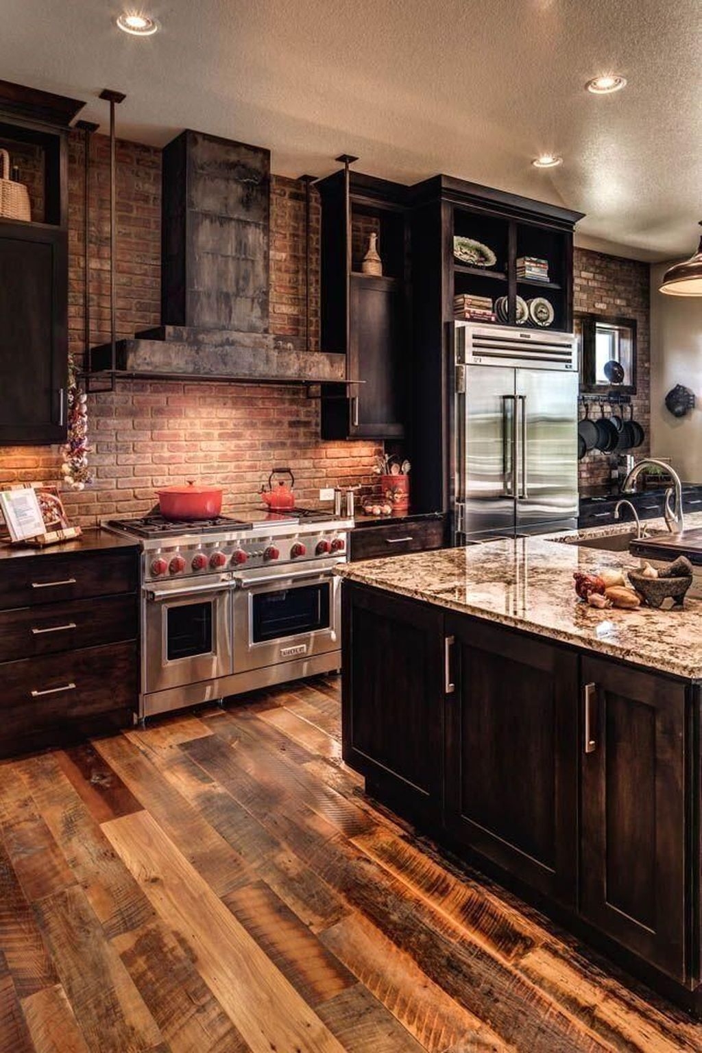 40 Warm Cozy Rustic Kitchen Designs For Your Cabin BESTHOMISH