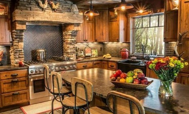 40 Warm Cozy Rustic Kitchen Designs For Your Cabin - BESTHOMISH