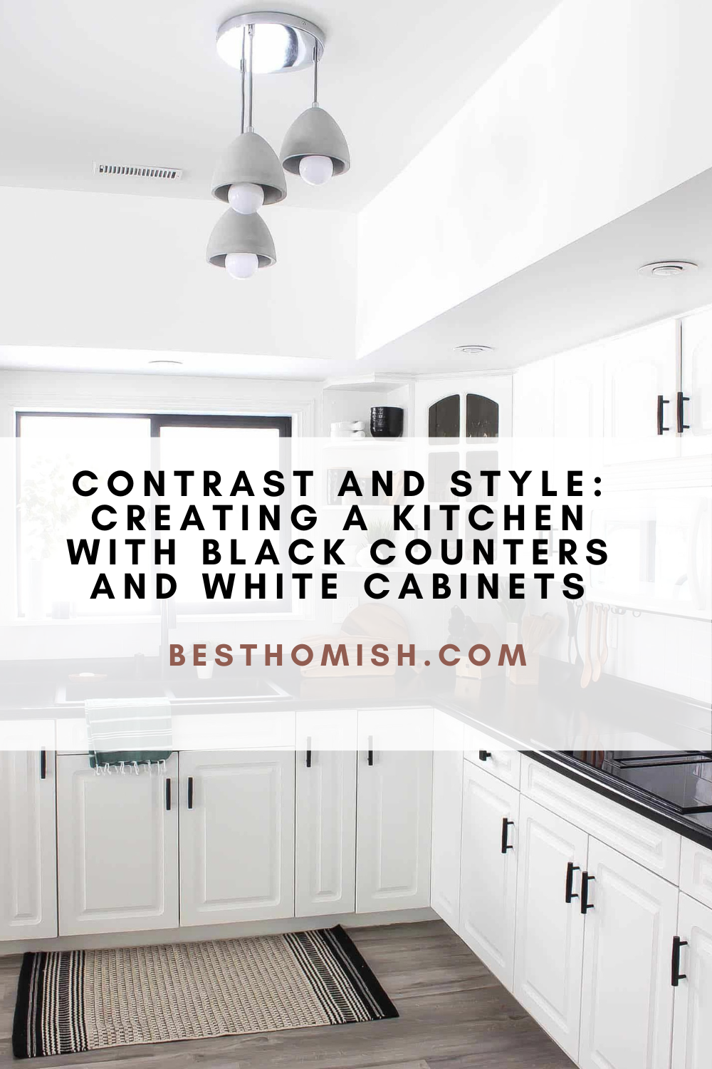 Contrast And Style: Creating A Kitchen With Black Counters And White ...