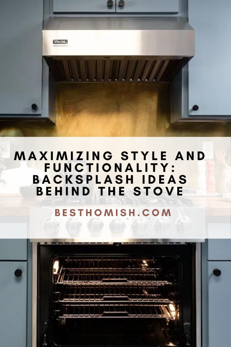 Maximizing Style and Functionality: Backsplash Ideas Behind the Stove ...